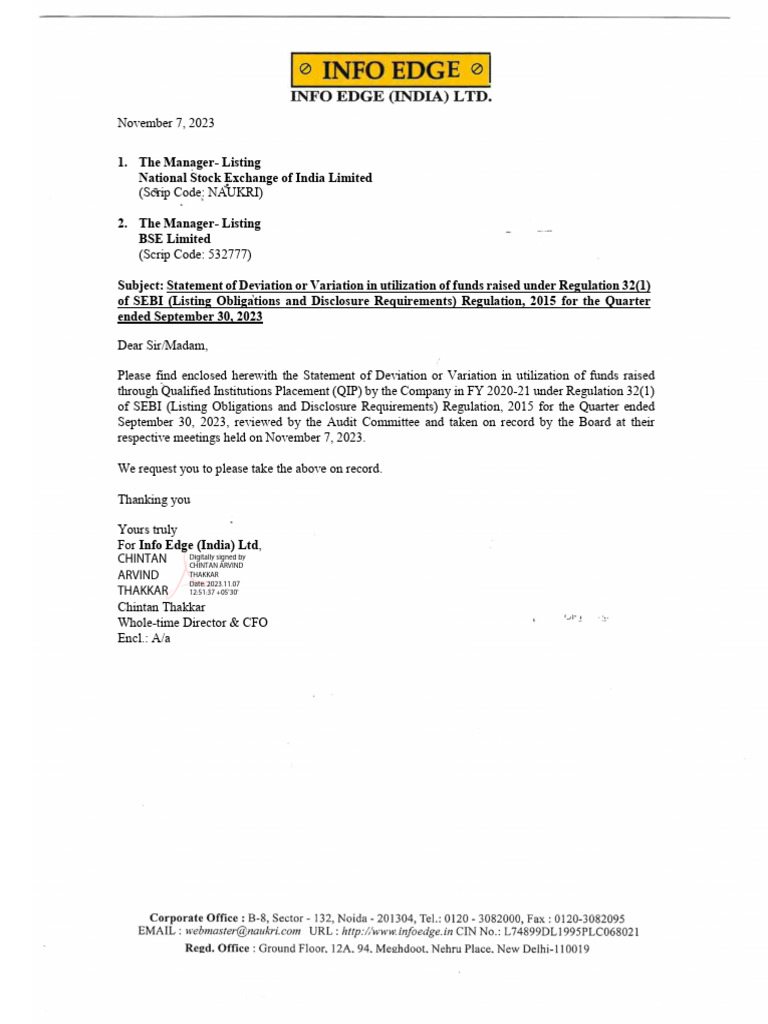 Digitally Signed by Chintan Arvind Thakkar Date: 2023.11.07 12:51:37 ...