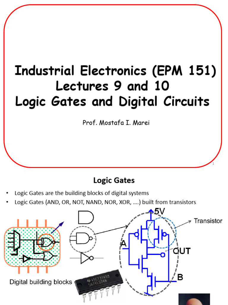 9 - 10 Logic Circuits | PDF | Logic Gate | Electronic Circuits