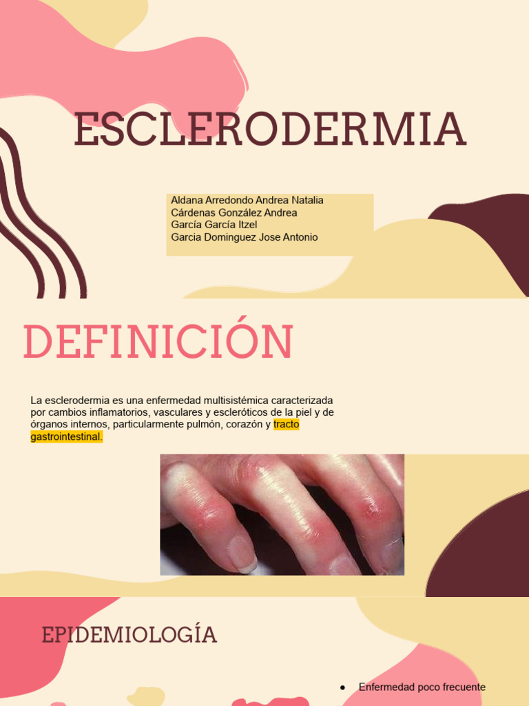 Esclerodermia | PDF | Especialidades Medicas | Enfermedades y trastornos