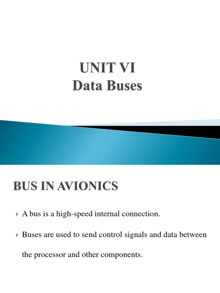 Unit Vi Data Buses | PDF | Avionics | Computing
