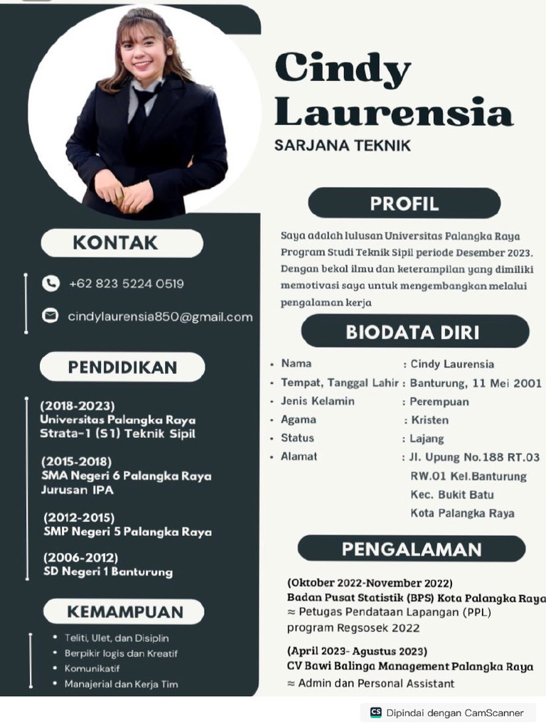 CV Cindy Laurensia | PDF