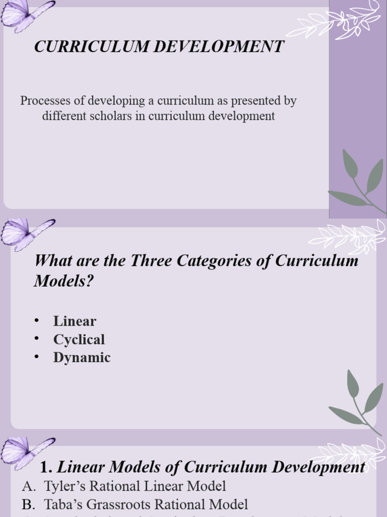 Chapter 4 Curriculum Development | PDF | Curriculum | Teachers