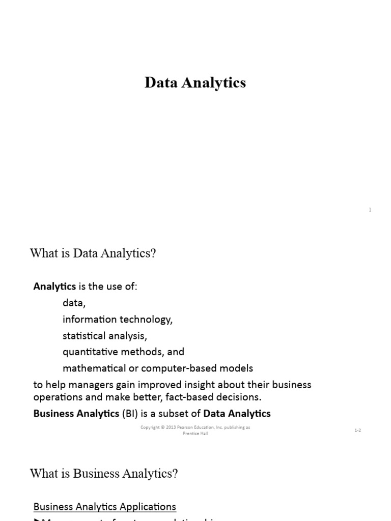 Data Analytics | PDF | Analytics | Level Of Measurement