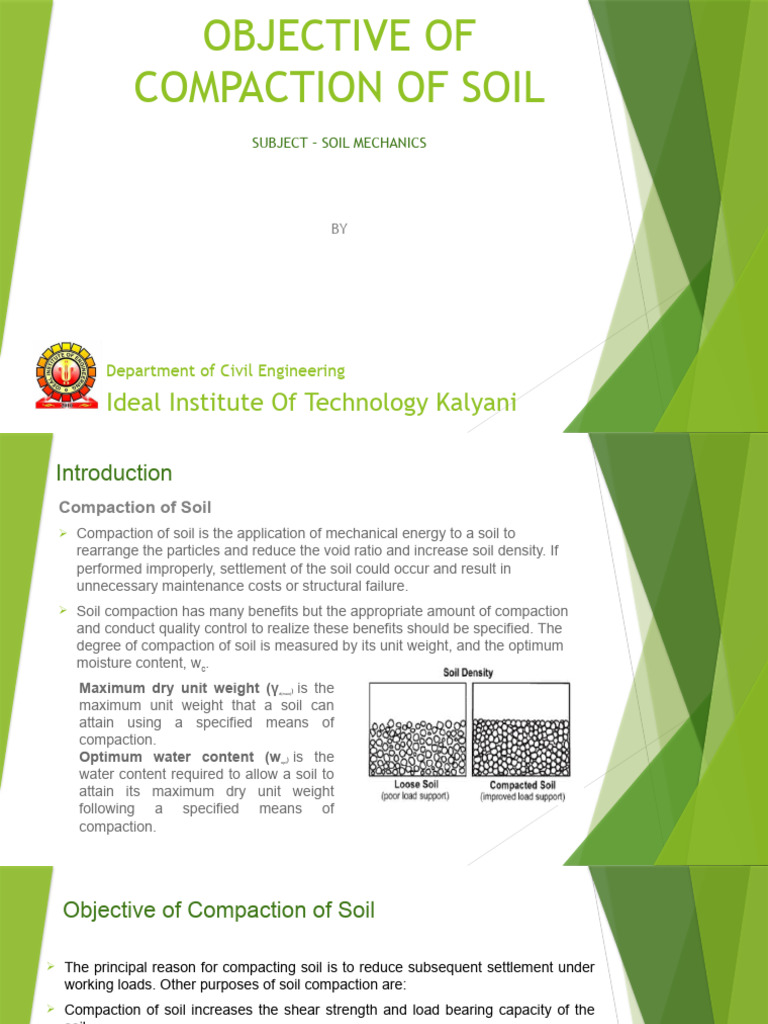 SOIL MECHANIS(COMPACTION) | PDF | Soil Mechanics | Soil