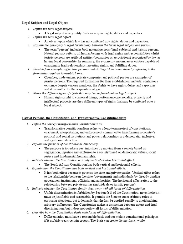 Law of Persons Revision | PDF | Burden Of Proof (Law) | Birth Certificate