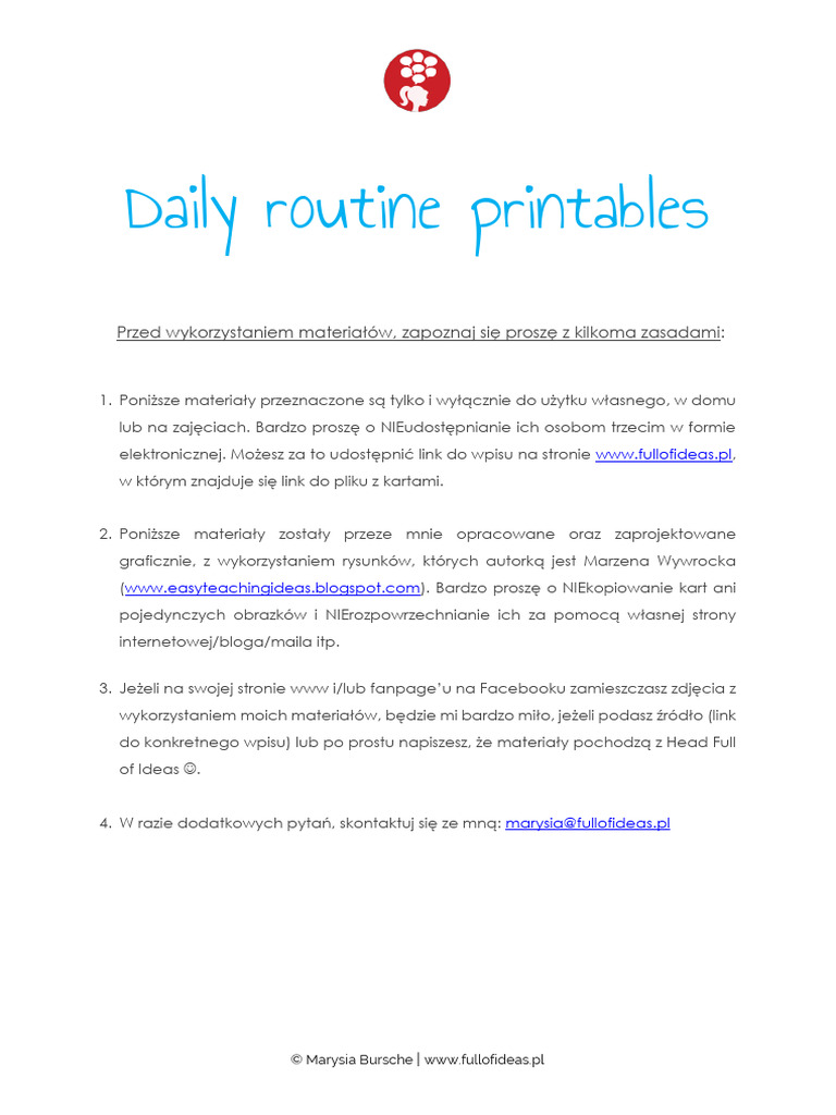 Daily Routines | PDF