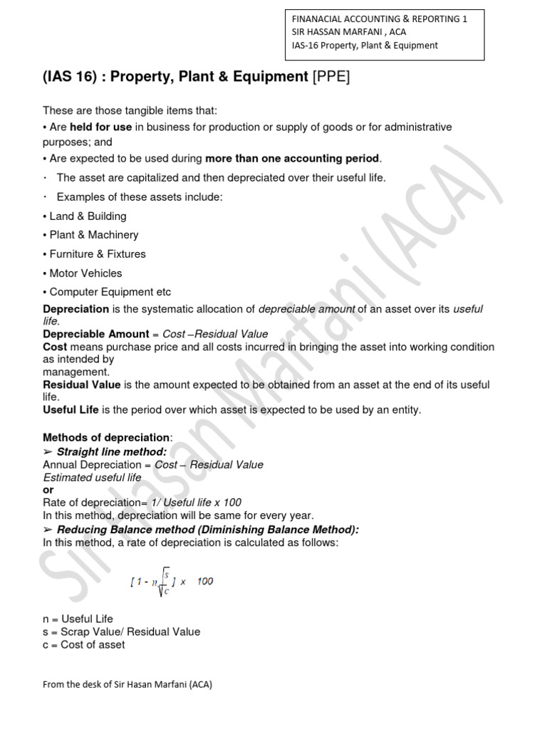 Ias 16 | PDF | Depreciation | Fair Value