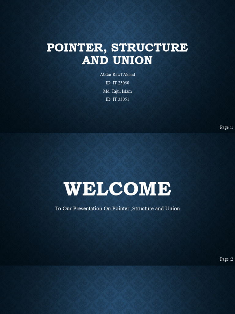 Pointer, Structure and Union | PDF | Pointer (Computer Programming) | Integer (Computer Science)
