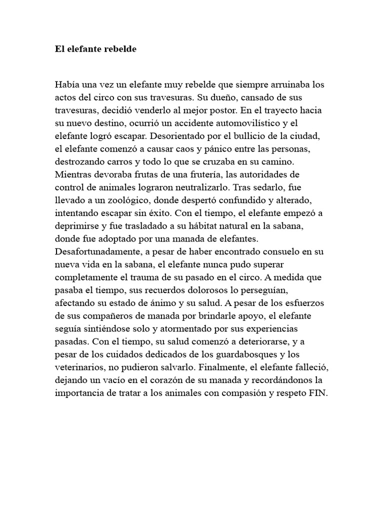 El Elefante Rebelde | PDF
