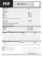 Biodata Template Philippines | PDF | Government And Personhood