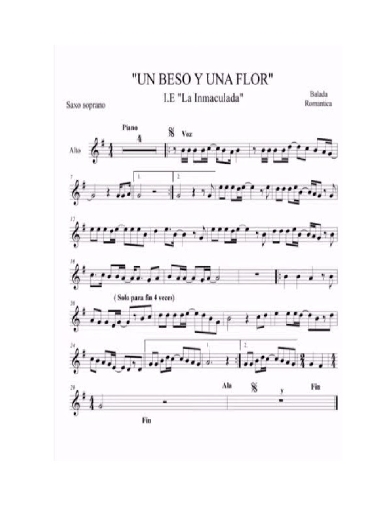 Un Beso y Una Flor | PDF
