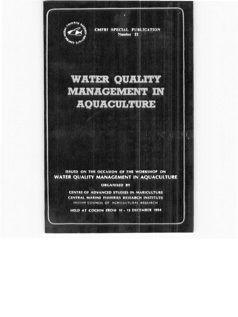 Water Quality Management in Aquaculture | PDF | Ammonia | Plankton