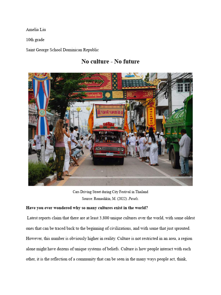No Culture, No Future | PDF | Traditions | Knowledge