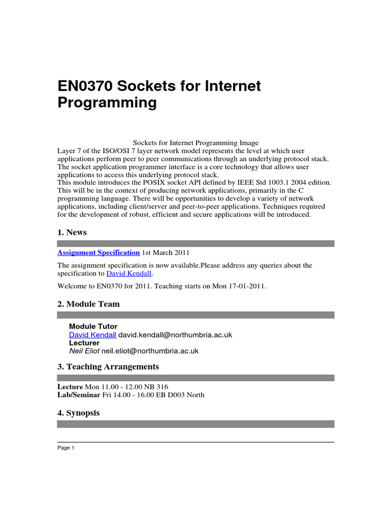 Index | PDF | Network Socket | Computer Network
