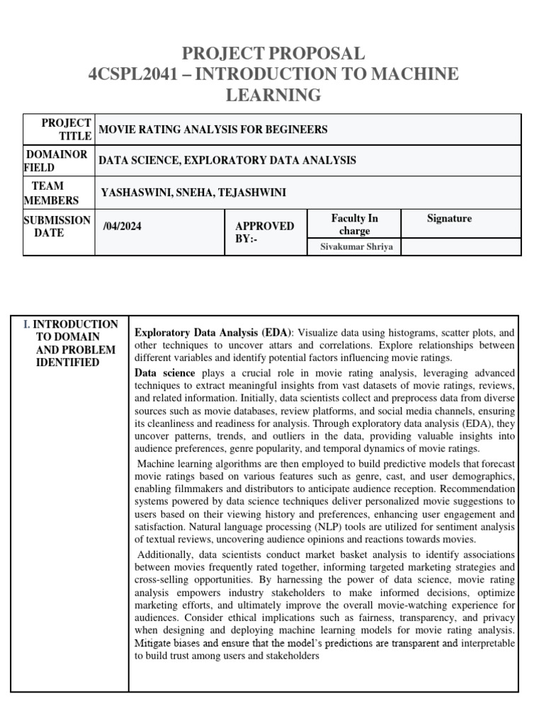 Iml Project Proposal | PDF | Machine Learning | Data Science