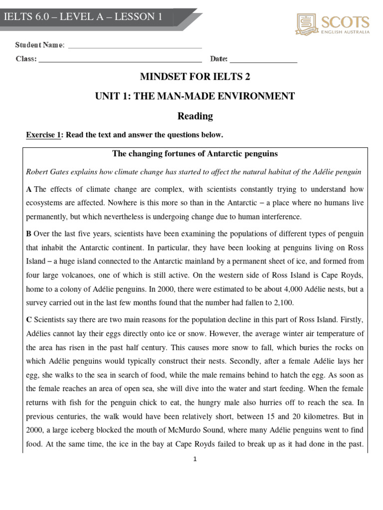 WS 01 - Reading - Short-Answer Questions | PDF | Cetacea | Dolphin