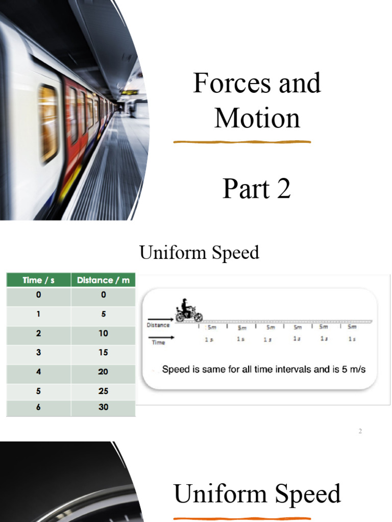 Grade 9 Forces and Motion Part 2 2023-2024 | Download Free PDF | Speed ...
