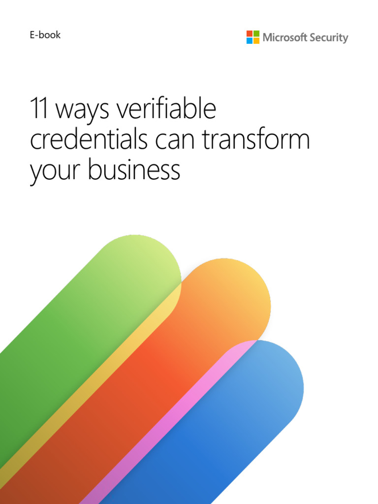 FINAL EBOOK 11 Ways Verifiable Credentials Can Transform Your Business ...
