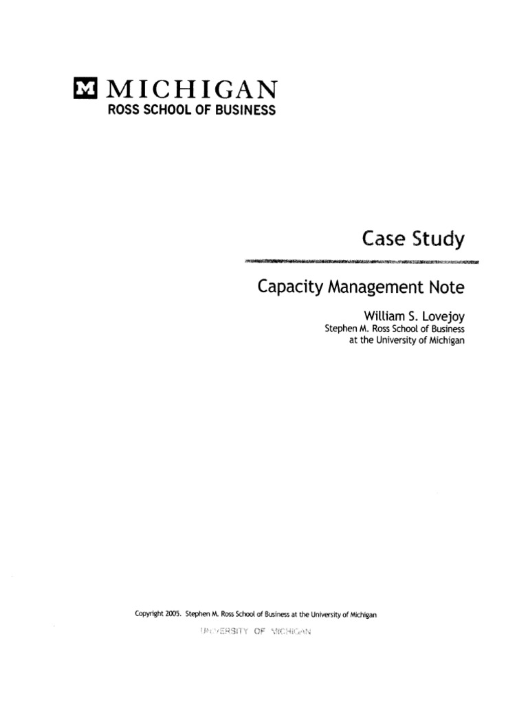1-Capacity Management Note | PDF