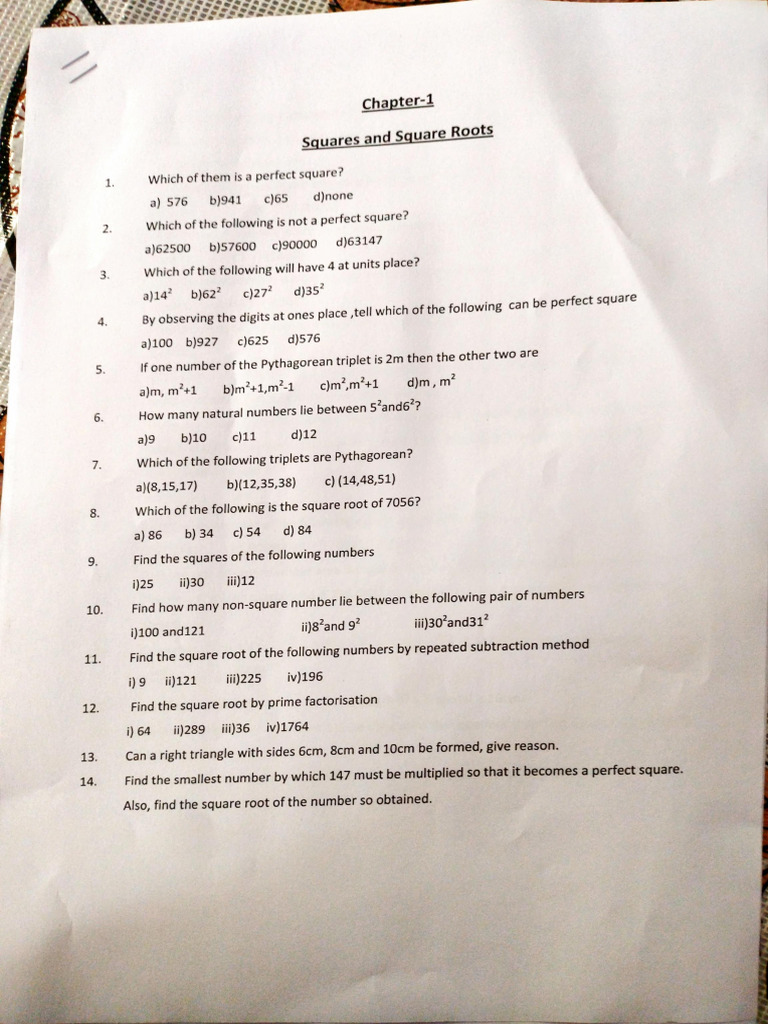 Maths Paper Dav Chapter Self Made Questions | PDF