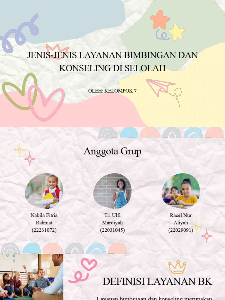 Jenis Layanan Bimbingan dan Konseling | PDF | Karier & Perkembangan