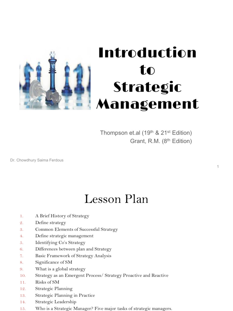 Chapter 1 | PDF | Strategic Management | Swot Analysis