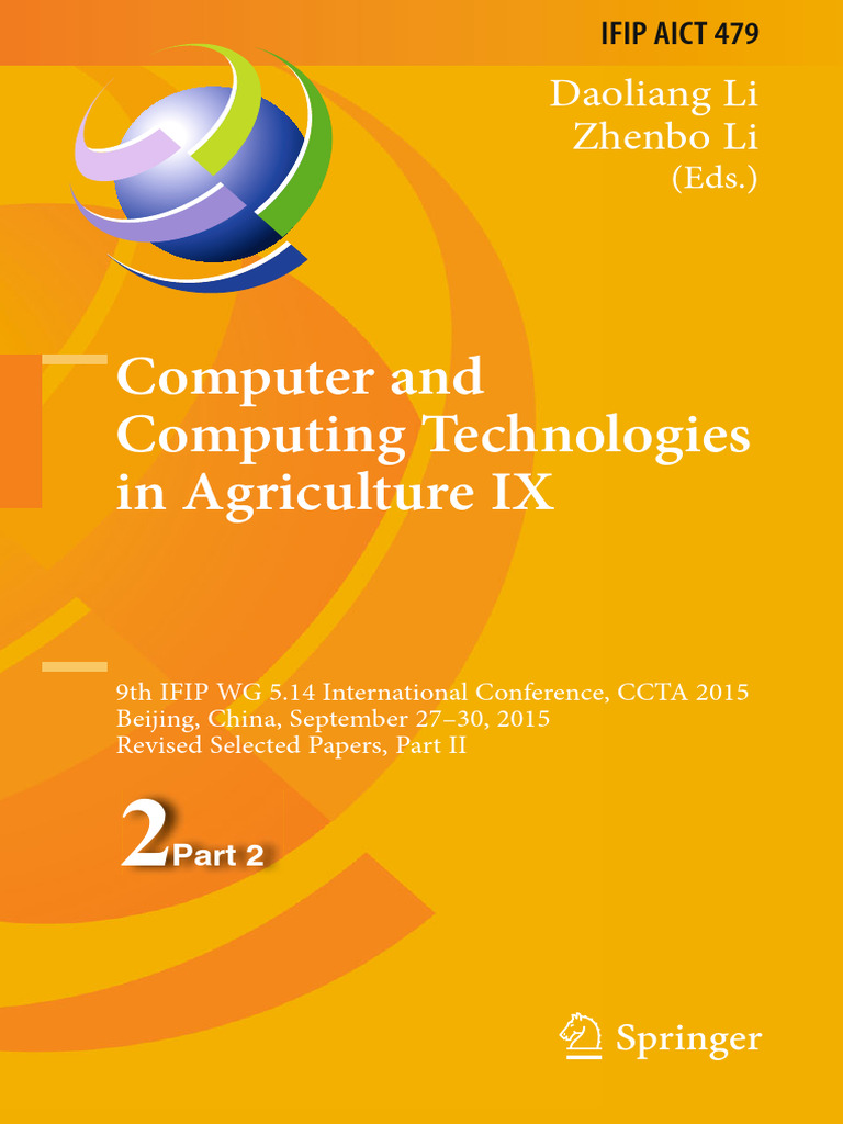 Computer and Computing Technologies in Agriculture IX Part II | PDF | Wheat