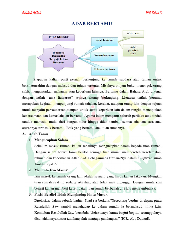 Materi Adab Bertamu | PDF