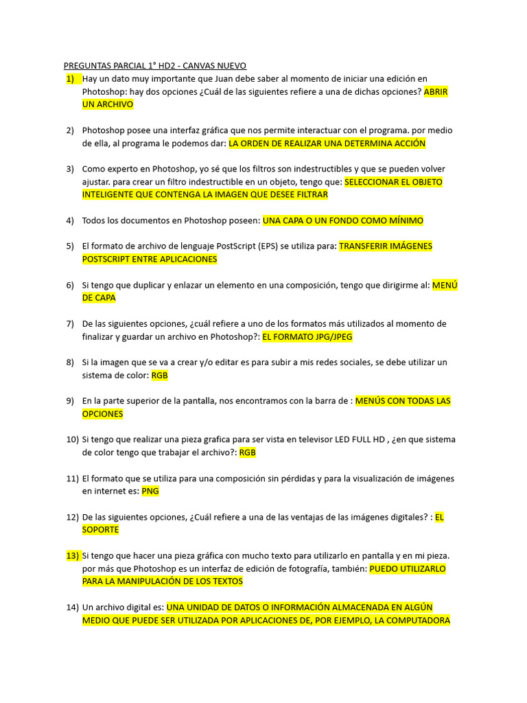 PREGUNTERO 1 PARCIAL Actualizado - HD2 230327 192557 | PDF | Adobe Photoshop | Color