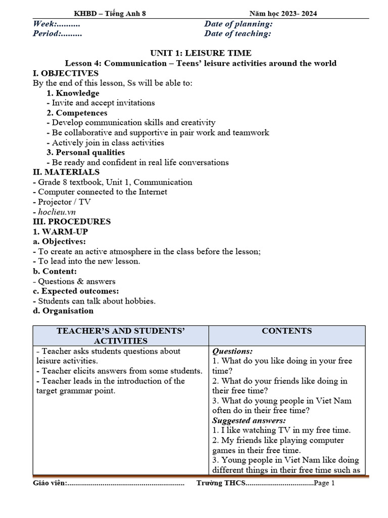 Unit 1 Lesson 4 7 Pdf Vocabulary Teachers