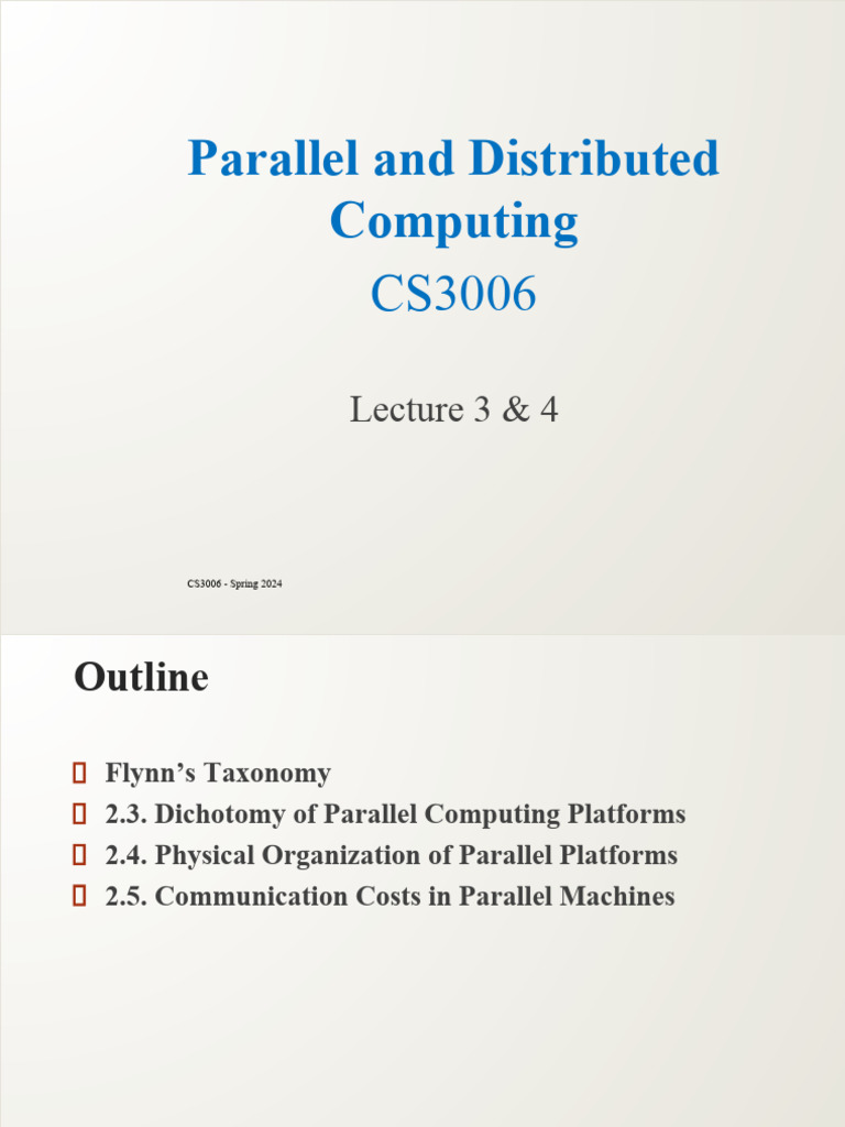 3 4 Flayynn Taxonomy, Network | PDF | Parallel Computing | Routing