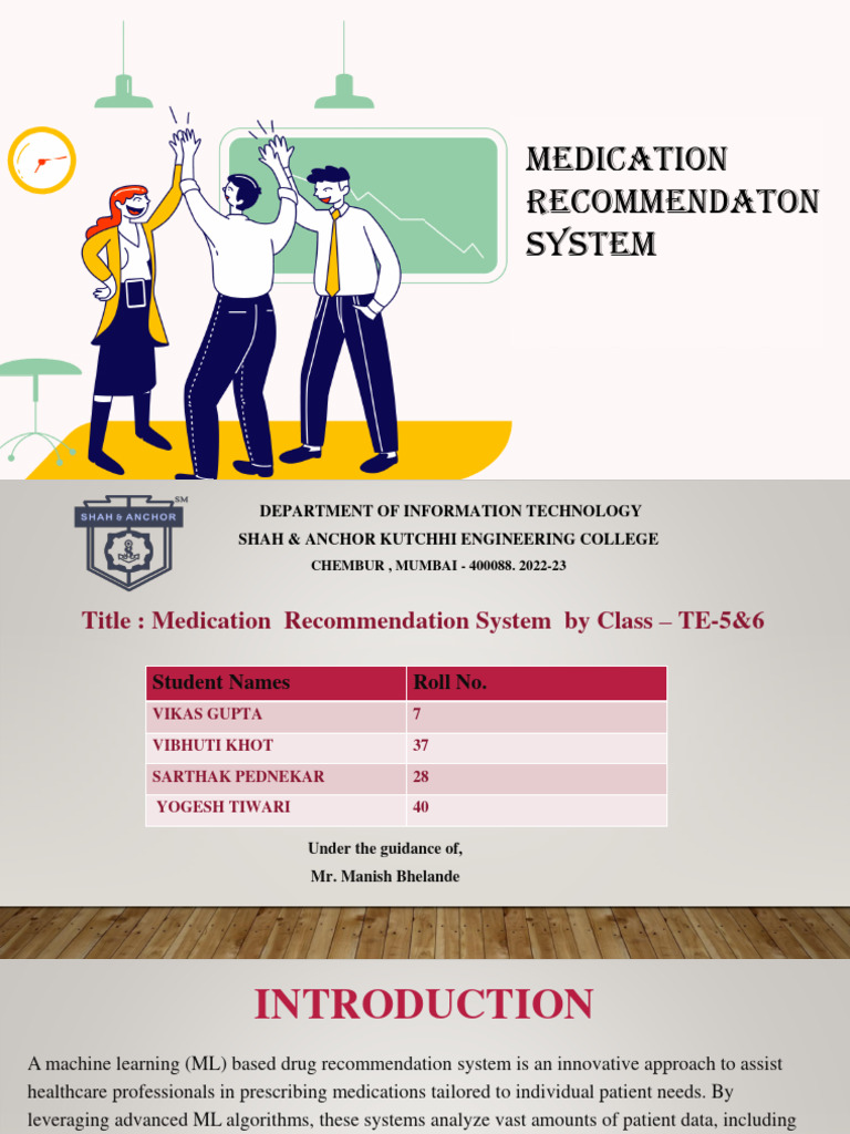 Medication Recommendation System-1 | PDF | Machine Learning | Personalized Medicine