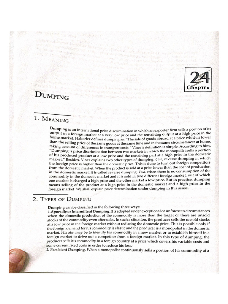 DUMPING | PDF