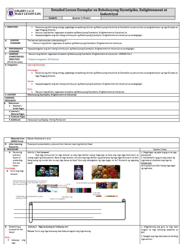 Lesson Exemplar | PDF
