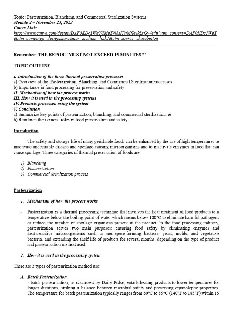FISH 119 Food Engineering - Module 2 Content | PDF | Food Preservation ...