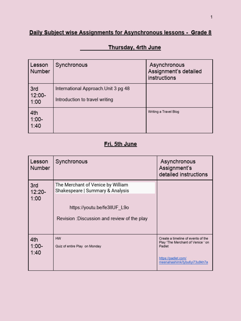 Grade 8 Daily English Assignments For Asynchronous Lessons | PDF | Human Communication