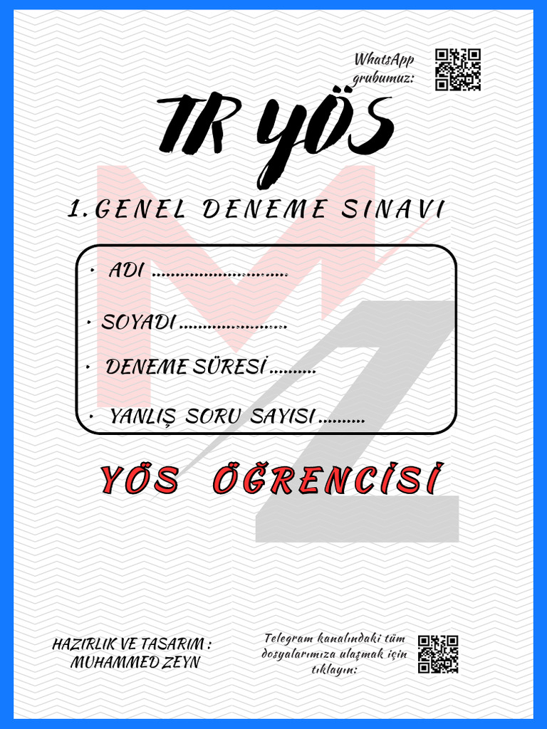 Tryös 1.genel Deneme | PDF