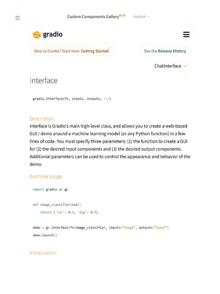 Gradio Interface Guide | PDF | Parameter (Computer Programming) | Public Key Certificate