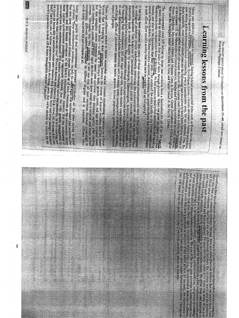 IELTS Reading Topic Homework | PDF