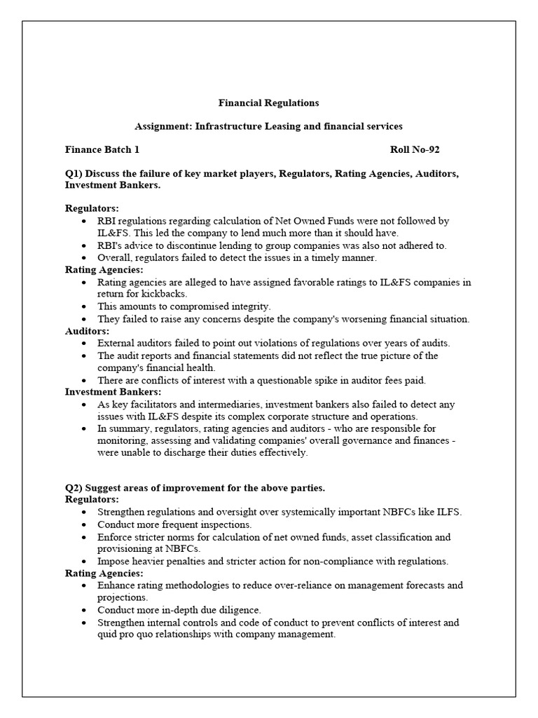 Financial Regulations | PDF | Audit | Investment Banking