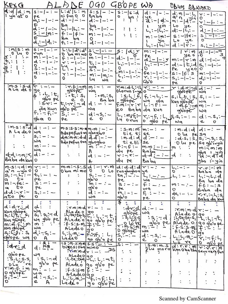 Alade Ogo Gb'ope Wa | PDF