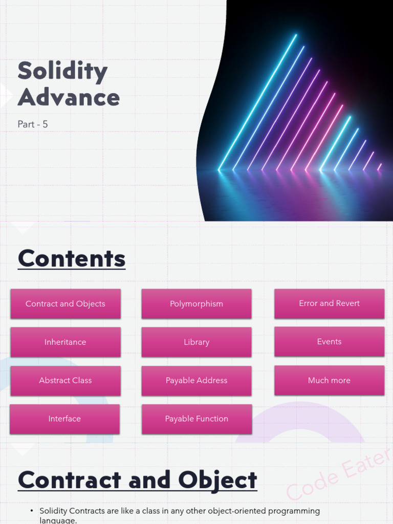 03 Notes Solidity Oops Concepts Pdf Object Computer Science