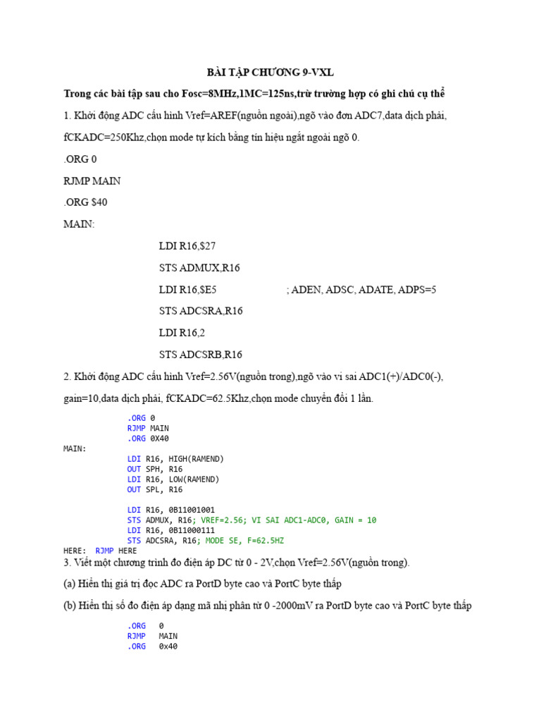BTVXL Chuong9 Nhom1 AN01 | PDF