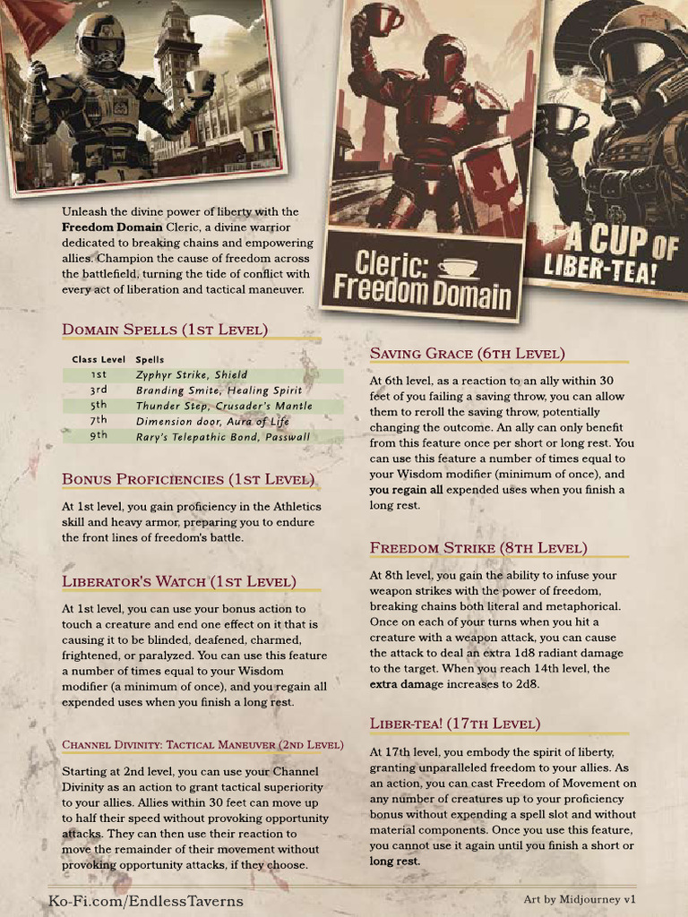Cleric Freedom Domain v1 | PDF