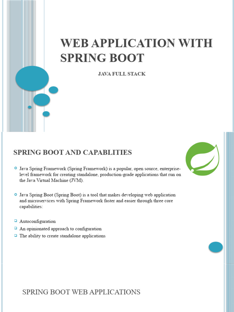 Web Application With Spring Boot | PDF | Java (Programming Language ... Web Application With Spring Boot | PDF | Java (Programming Language ...