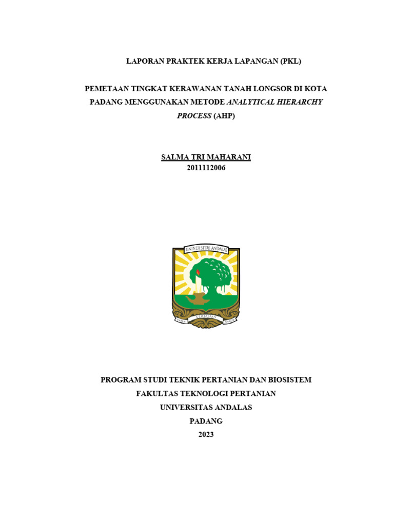 Laporan PKL - Salma Tri Maharani | PDF