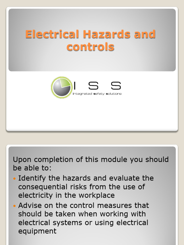 ISS - Electrical Hazards and Controls | PDF | Electricity | Electric Current