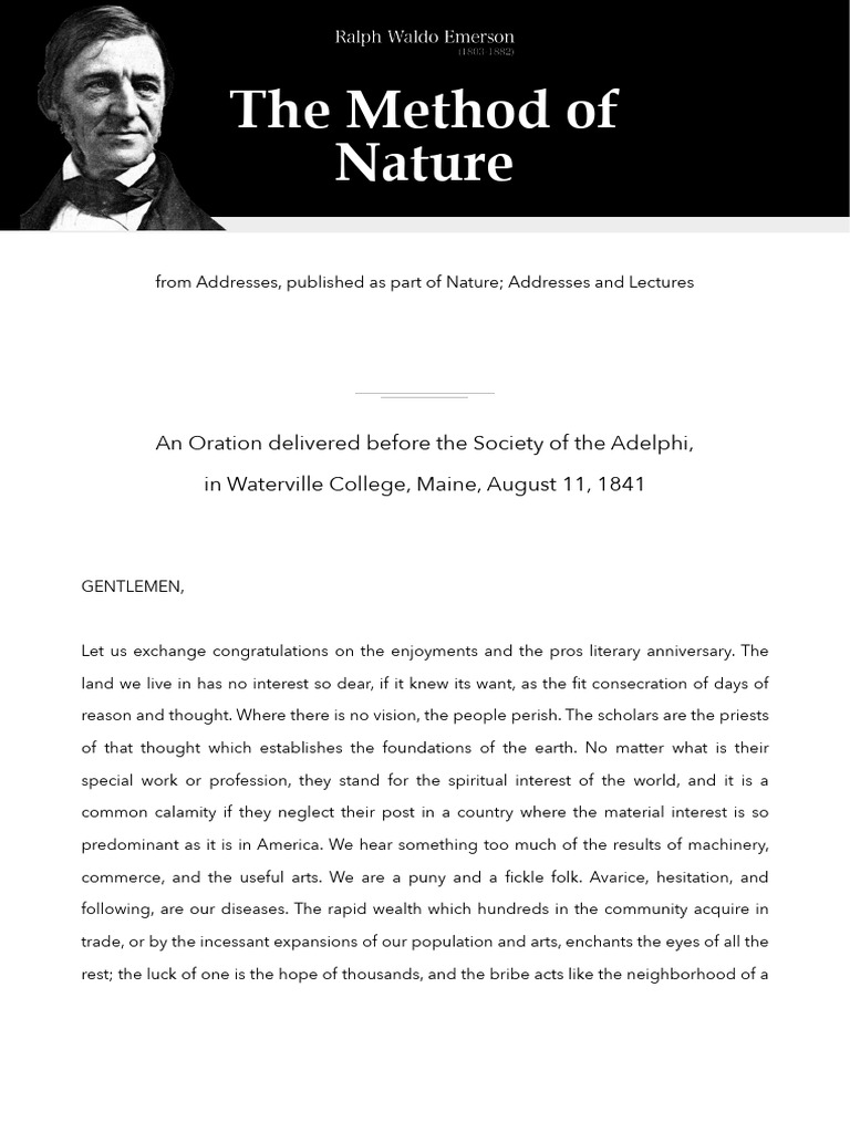 The Method of Nature | PDF | Truth | Nature