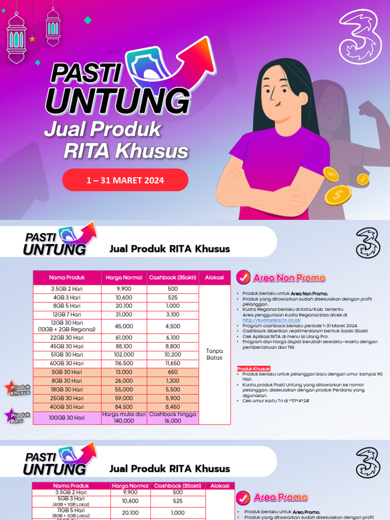 Kuota Promo Tri Maret 2024 | PDF