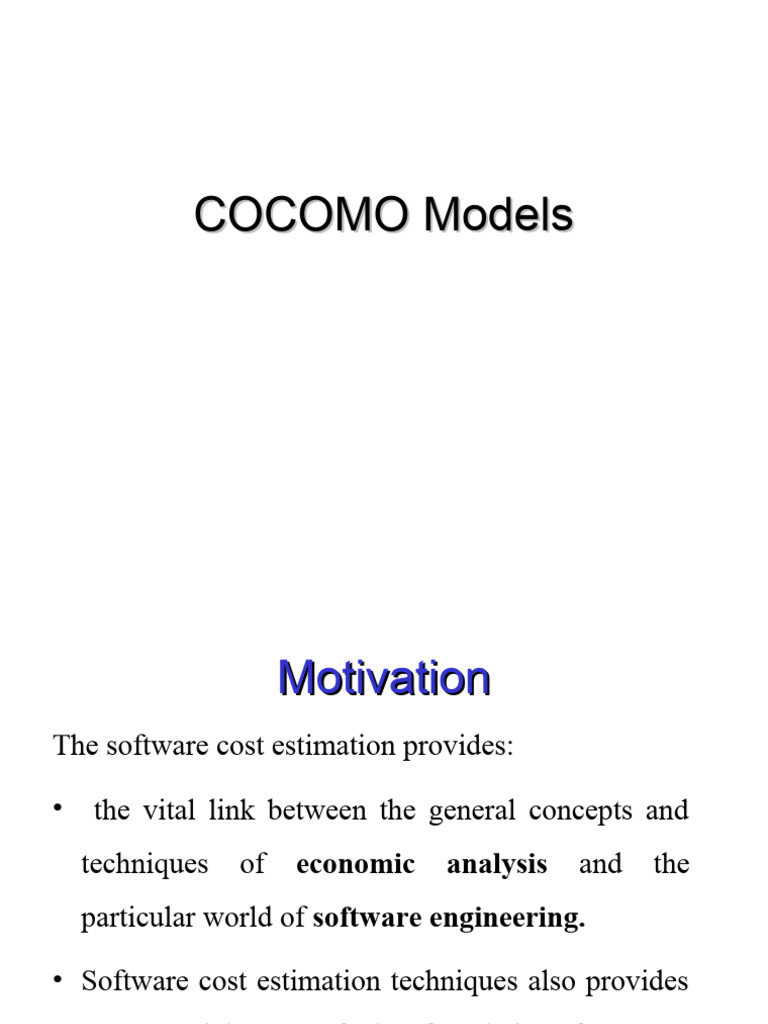 Cocomo Models | PDF | Computing